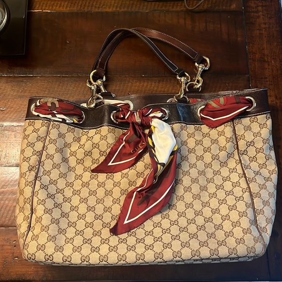 Gucci | Bags | Vintage Gucci Positano Shoulder Tote Bag | Poshmark